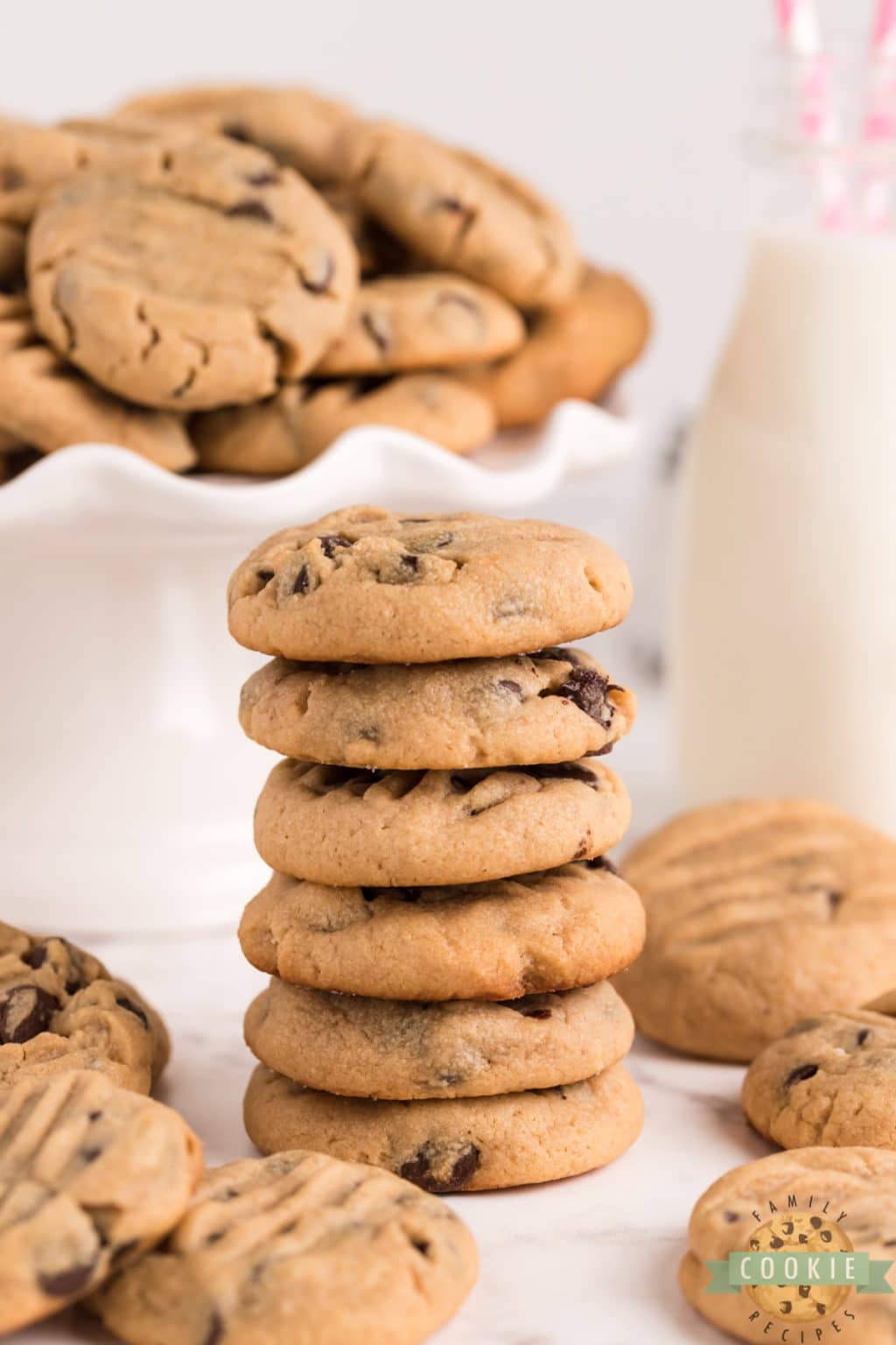 PEANUT BUTTER CHOCOLATE CHIP COOKIES - Family Cookie Recipes