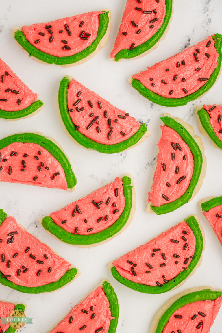 FROSTED WATERMELON COOKIES - Family Cookie Recipes