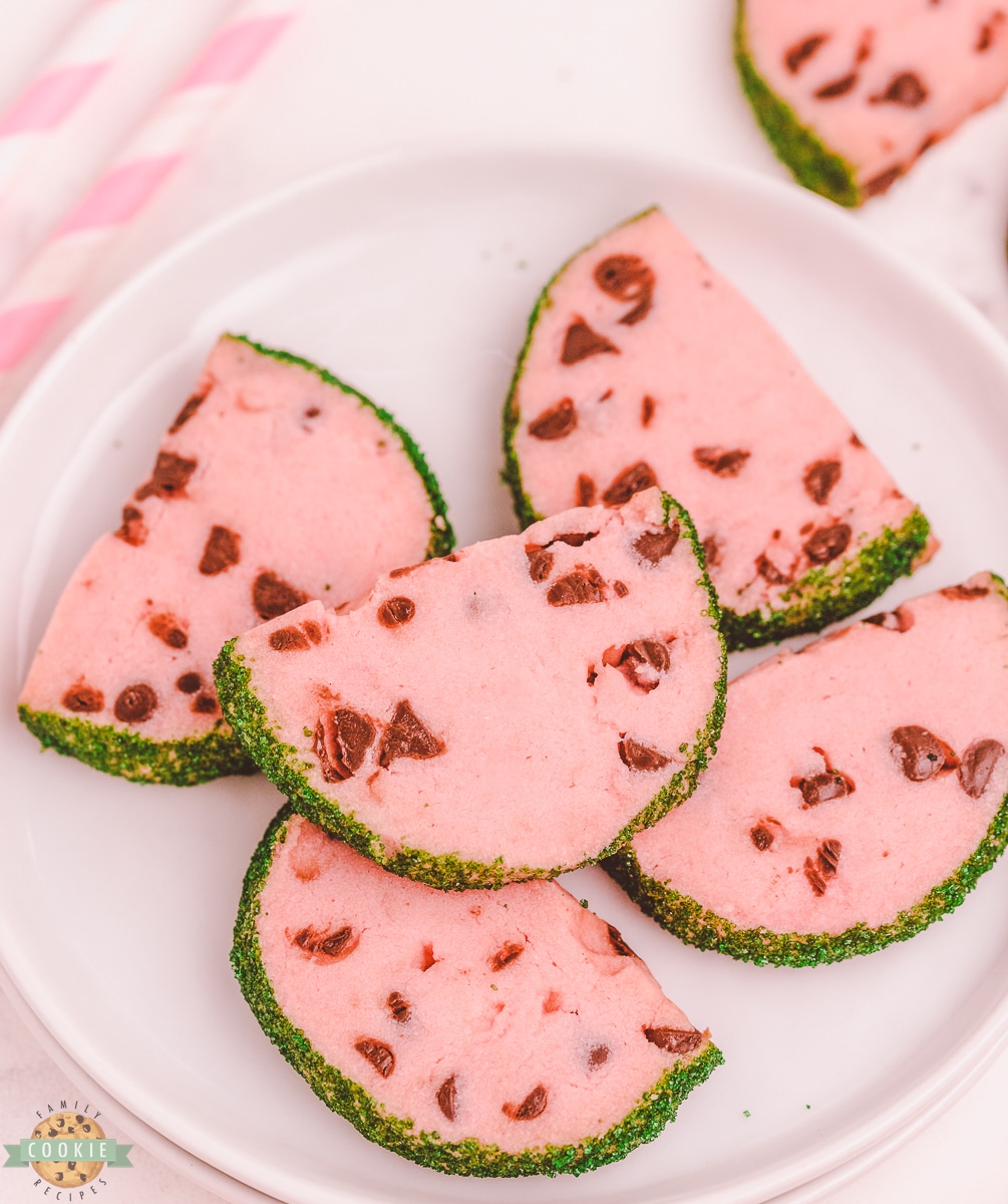 WATERMELON SLICE & BAKE COOKIES - Family Cookie Recipes