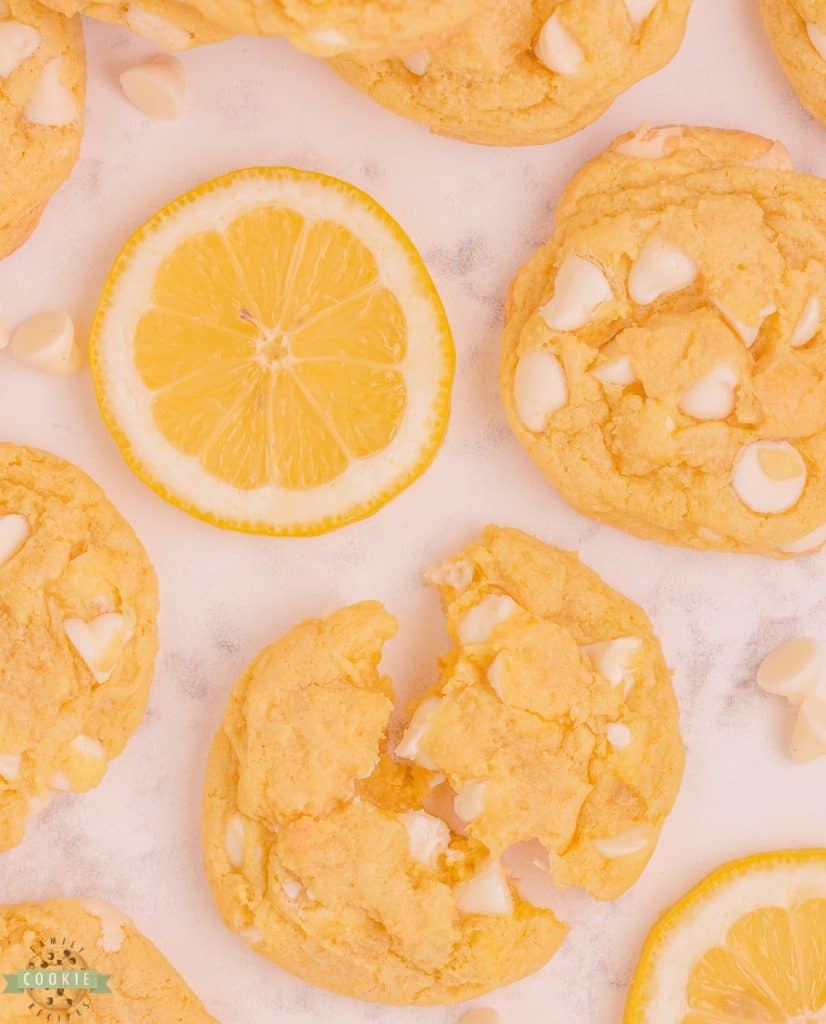WHITE CHOCOLATE CHIP LEMON COOKIES - Family Cookie Recipes