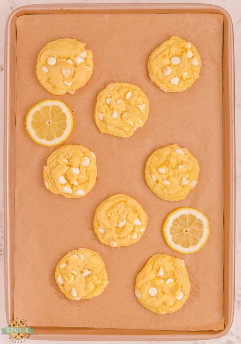 WHITE CHOCOLATE CHIP LEMON COOKIES - Family Cookie Recipes