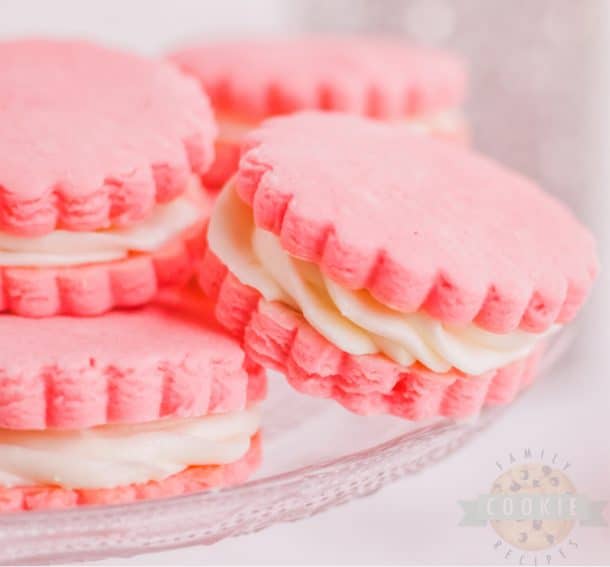 PINK SANDWICH COOKIES - Family Cookie Recipes