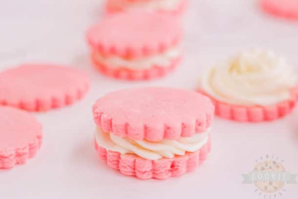 PINK SANDWICH COOKIES - Family Cookie Recipes