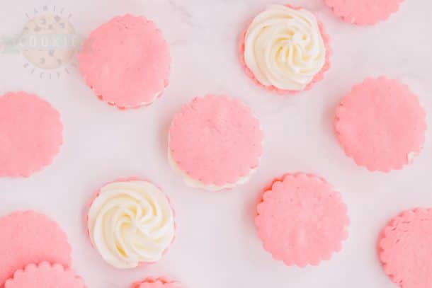 PINK SANDWICH COOKIES - Family Cookie Recipes