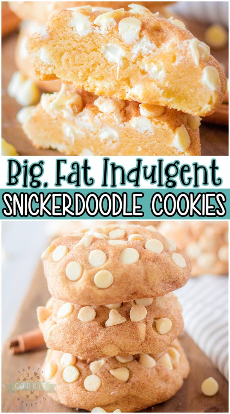 BIG FAT SNICKERDOODLE COOKIES - Family Cookie Recipes