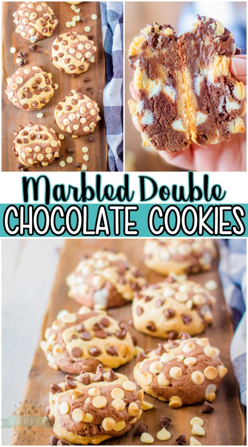 MARBLED CHOCOLATE CHIP COOKIES - Family Cookie Recipes