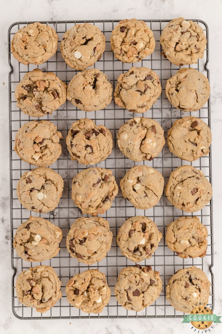 FIVE CHIP PEANUT BUTTER OATMEAL COOKIES - Family Cookie Recipes