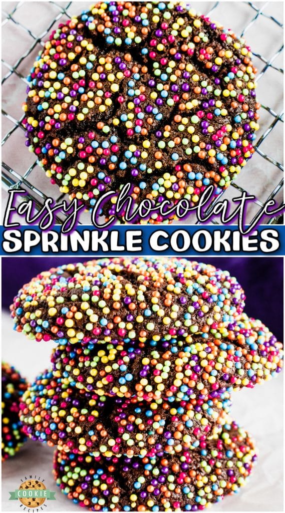 CHOCOLATE SPRINKLE COOKIES - Family Cookie Recipes