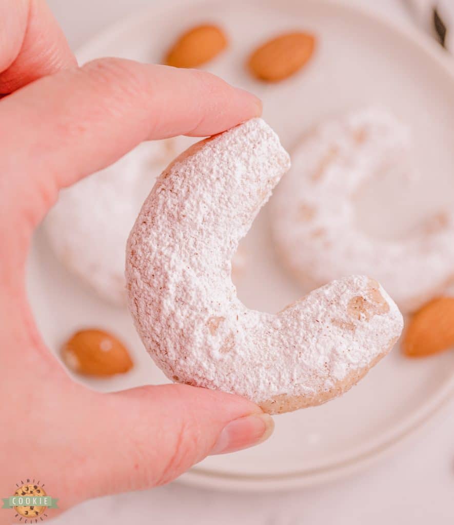 ALMOND CINNAMON CRESCENT COOKIES - Family Cookie Recipes