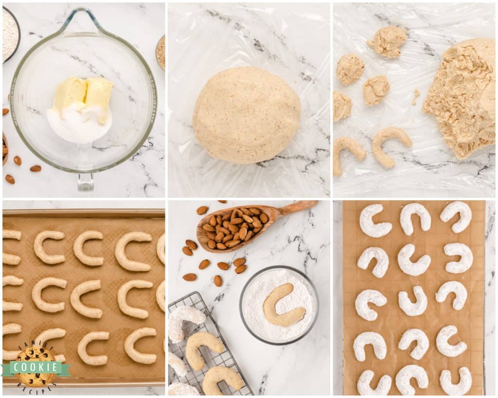 ALMOND CINNAMON CRESCENT COOKIES - Family Cookie Recipes