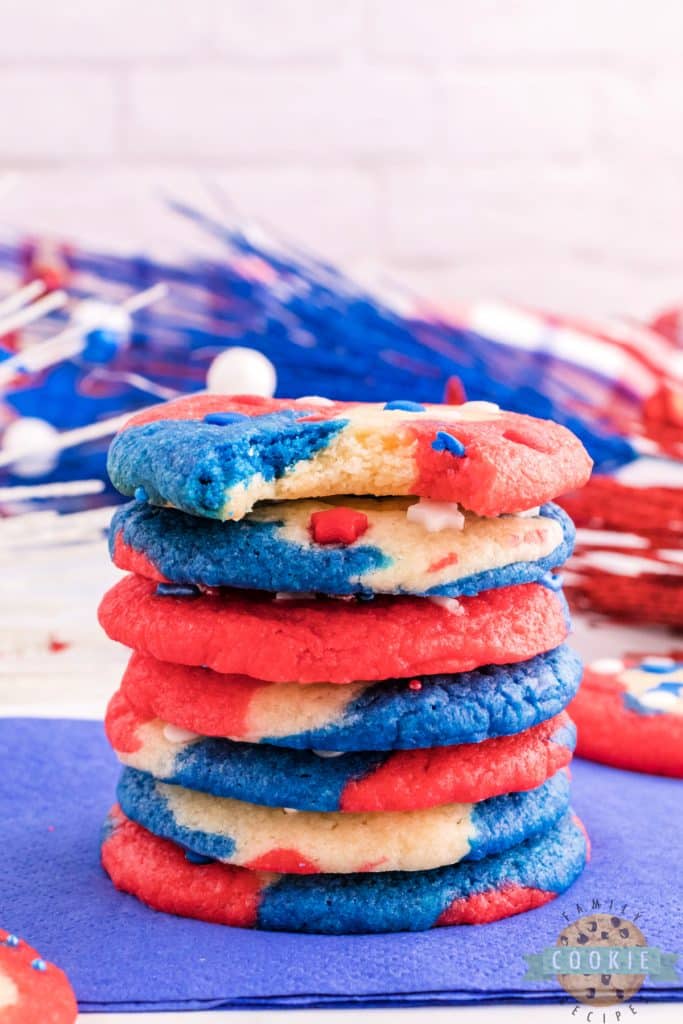 PATRIOTIC SWIRLED SUGAR COOKIES - Family Cookie Recipes