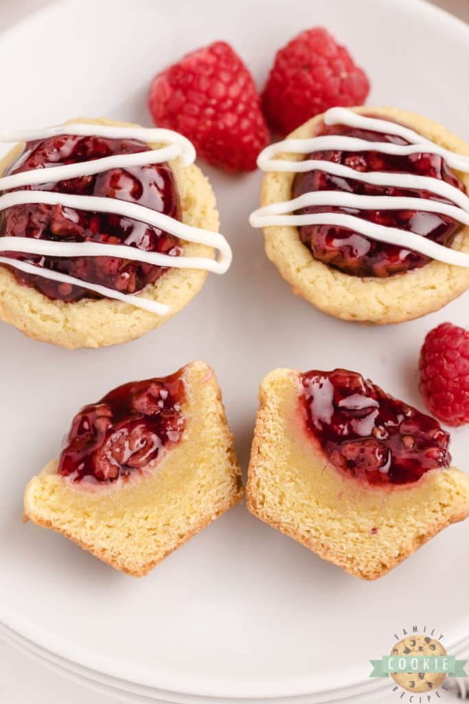 LEMON RASPBERRY COOKIE CUPS - Family Cookie Recipes