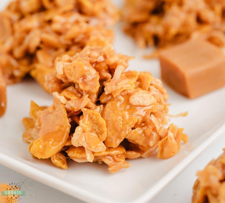 NO-BAKE CARAMEL CRUNCH COOKIES - Family Cookie Recipes