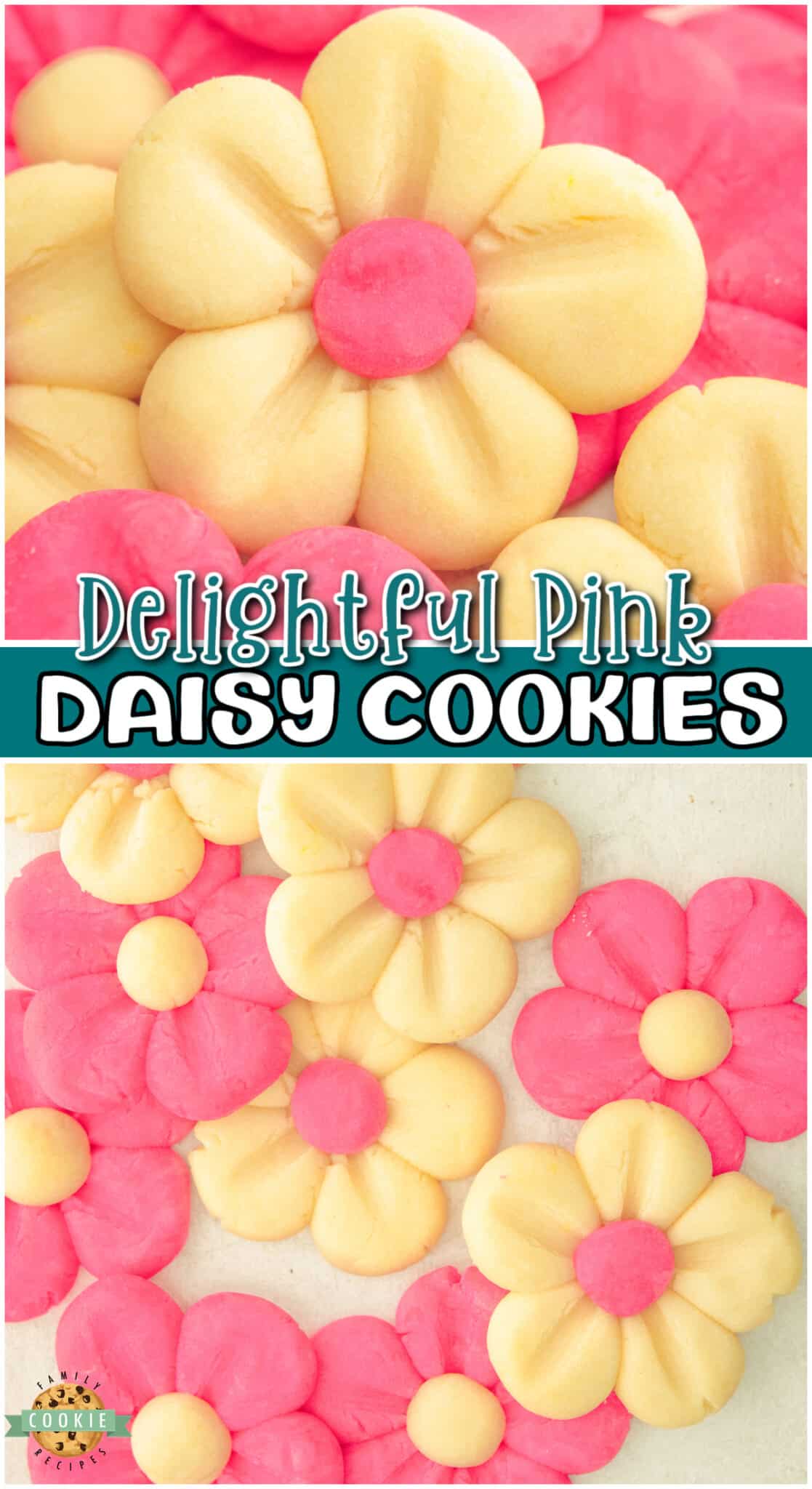 PINK DAISY COOKIES - Family Cookie Recipes