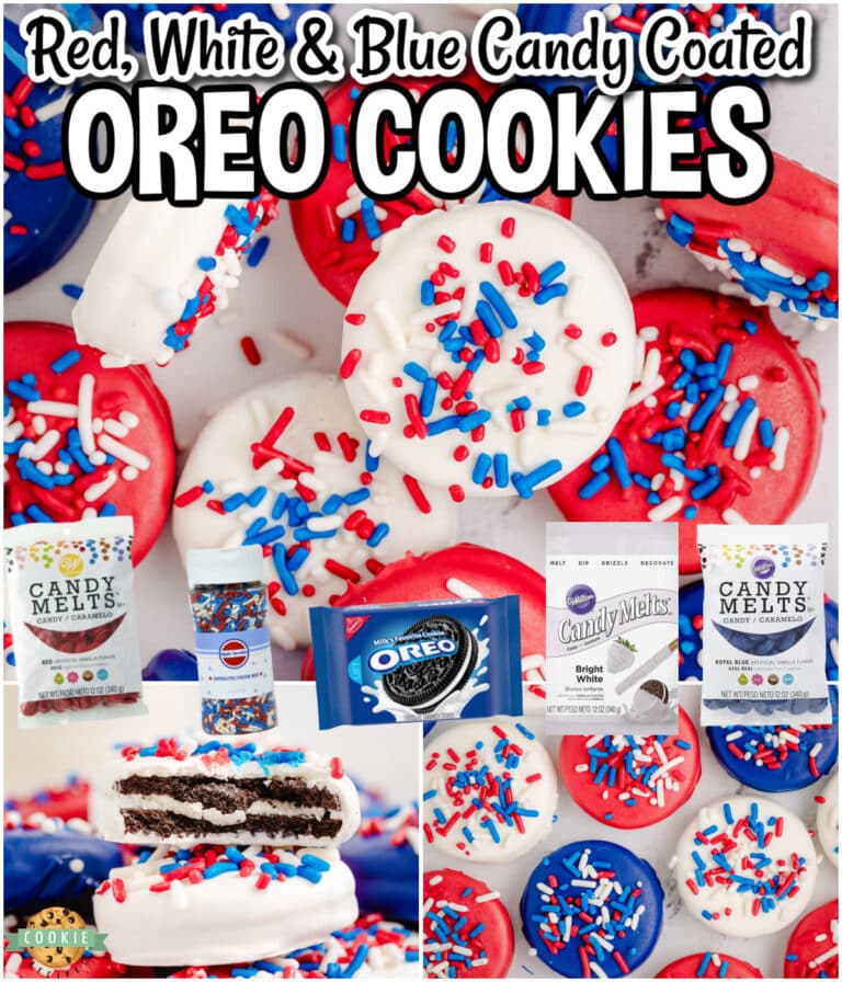 RED WHITE & BLUE CHOCOLATE COVERED OREOS - Family Cookie Recipes