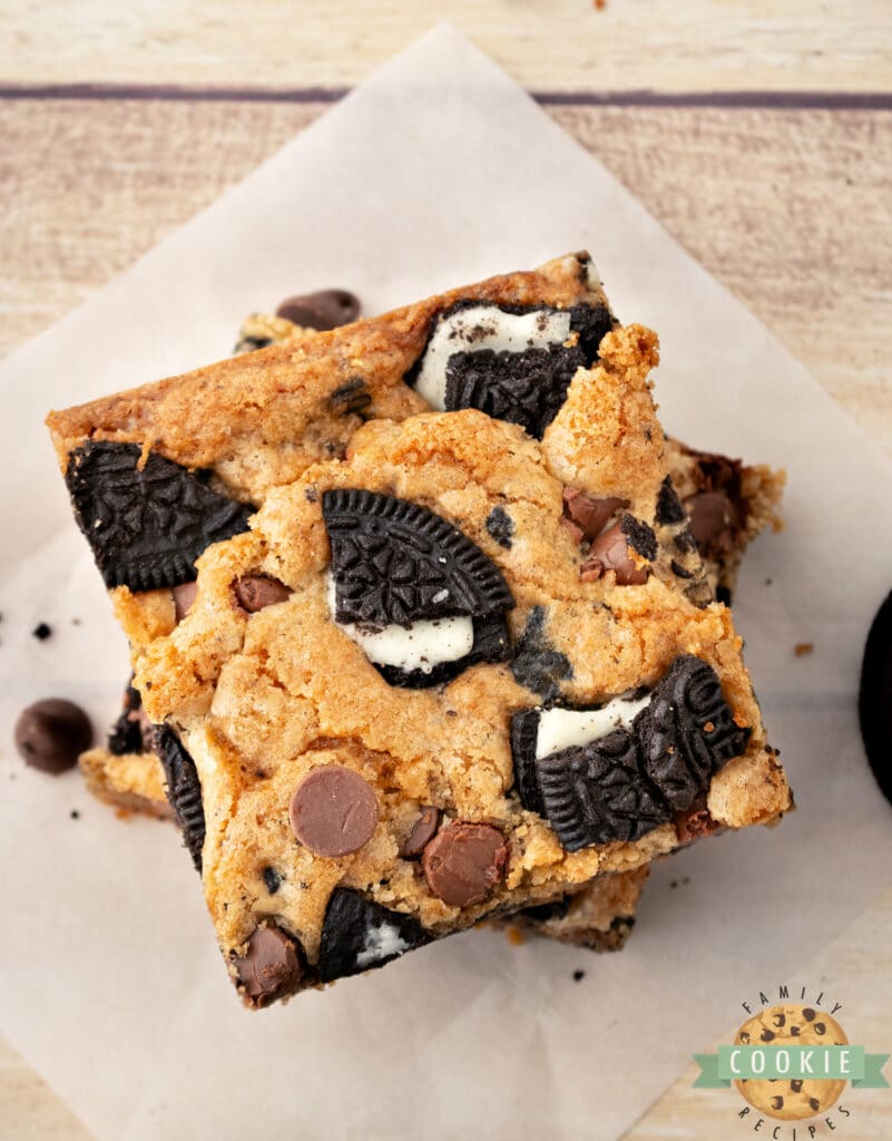 OREO COOKIE BARS - Family Cookie Recipes