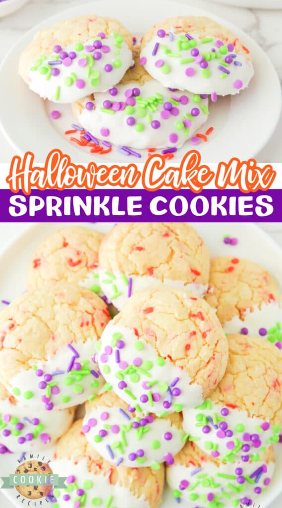 HALLOWEEN CAKE MIX SPRINKLE COOKIES - Family Cookie Recipes