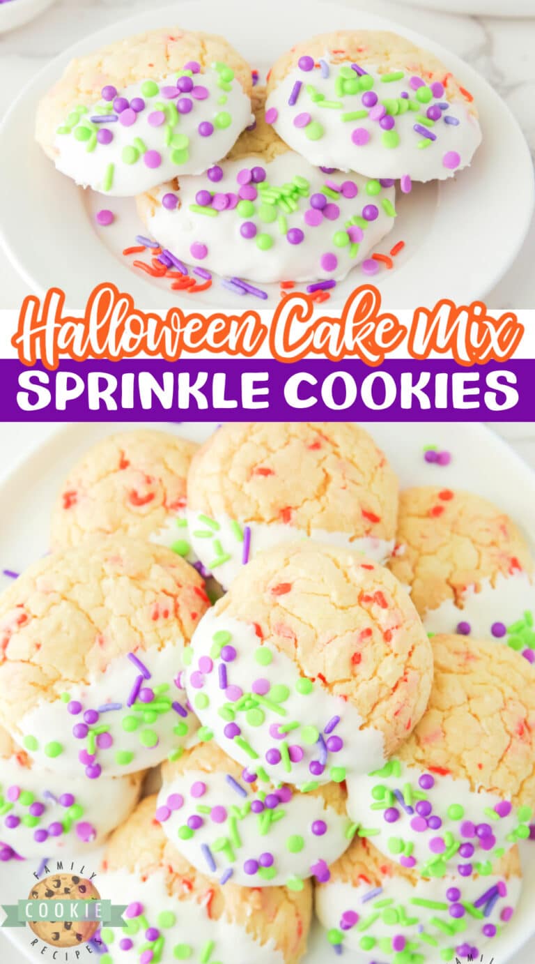 HALLOWEEN CAKE MIX SPRINKLE COOKIES - Family Cookie Recipes