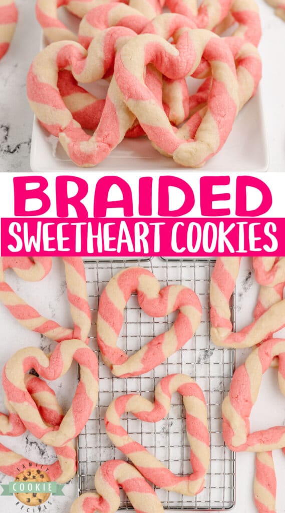 BRAIDED SWEETHEART COOKIES - Family Cookie Recipes