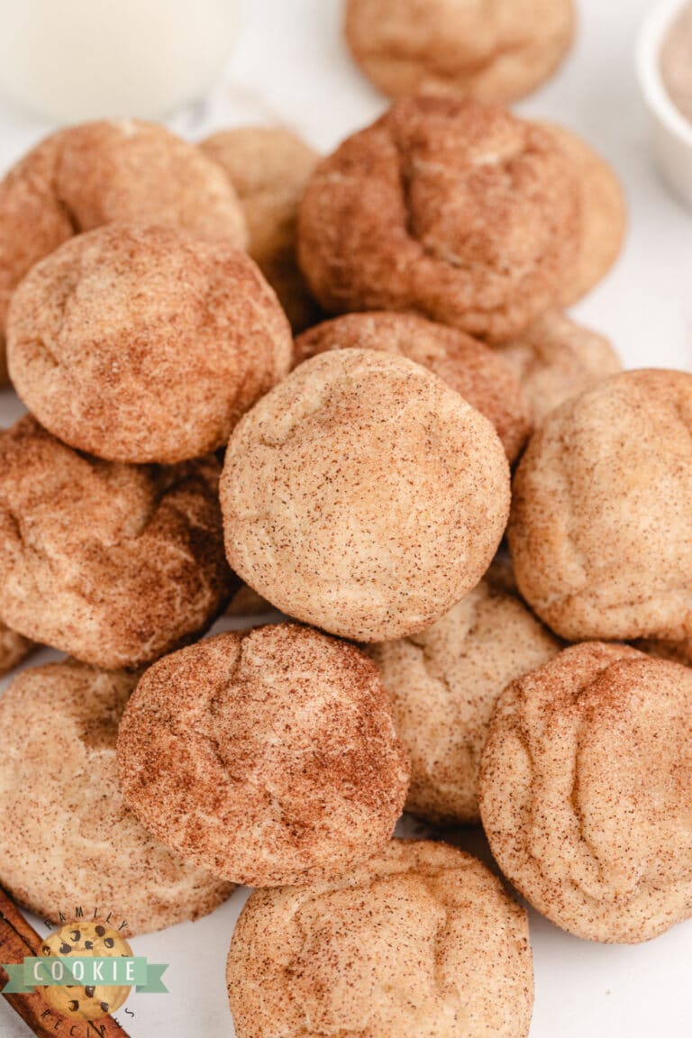 CREAM CHEESE SNICKERDOODLE COOKIES - Family Cookie Recipes