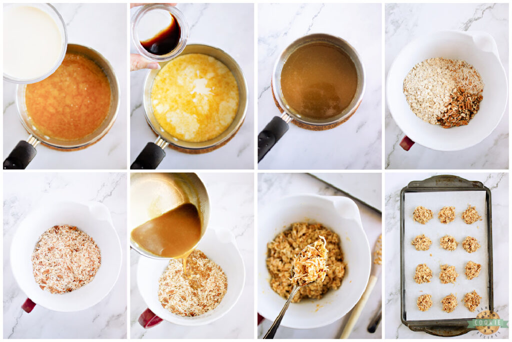 CARAMEL COCONUT NO-BAKE COOKIES - Family Cookie Recipes