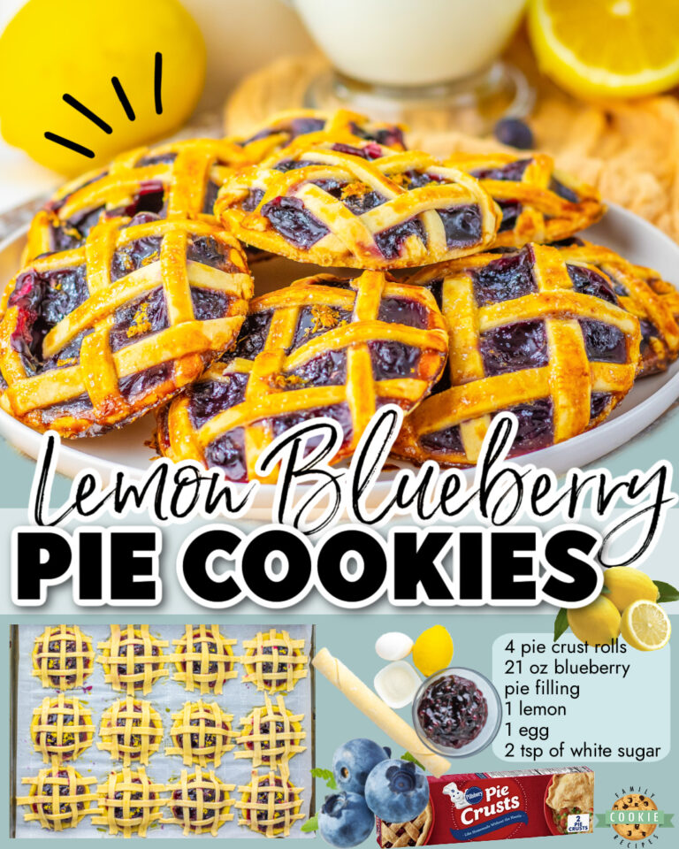 LEMON BLUEBERRY PIE COOKIES - Family Cookie Recipes