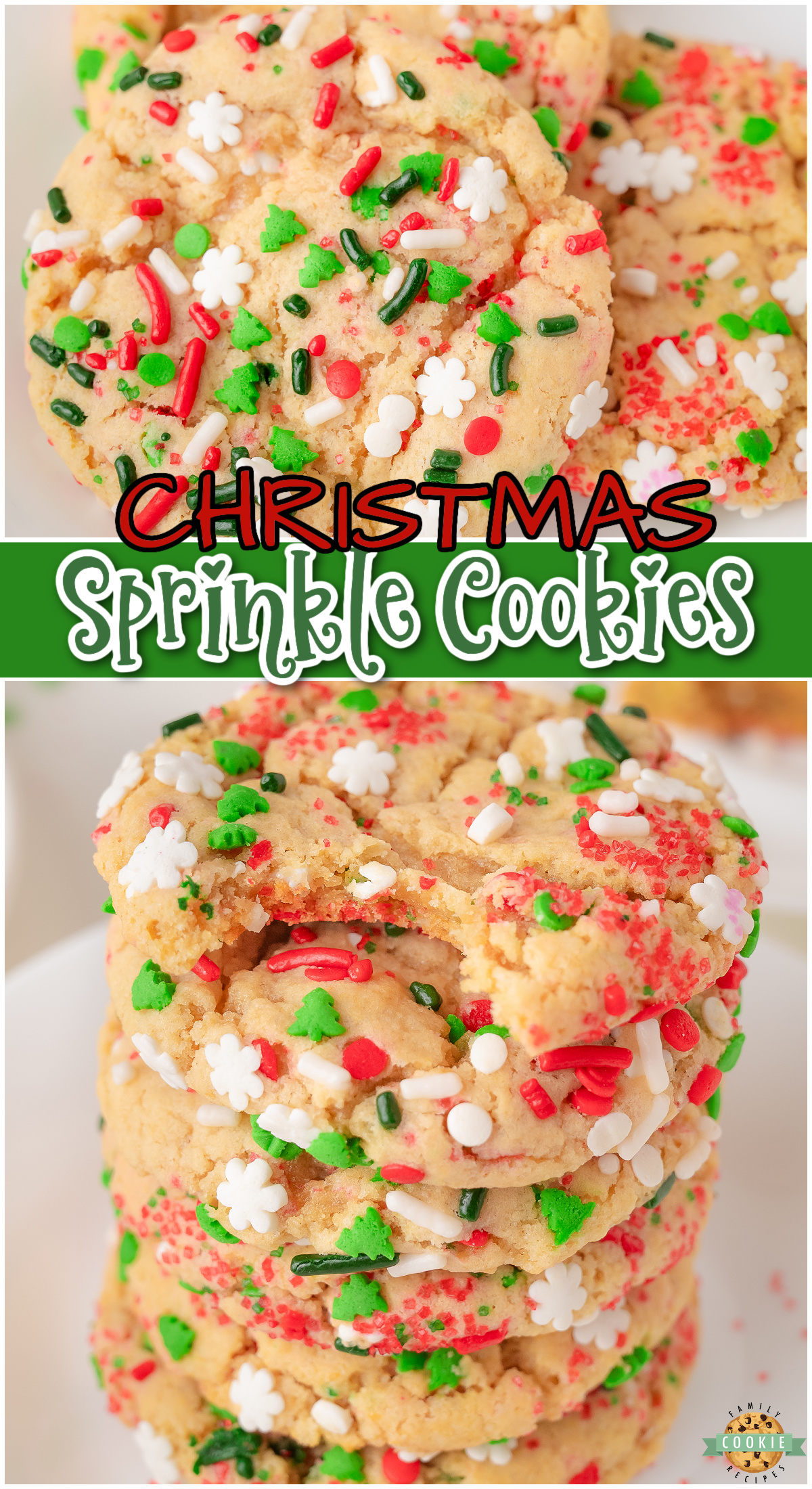 CHRISTMAS SPRINKLE COOKIES - Family Cookie Recipes